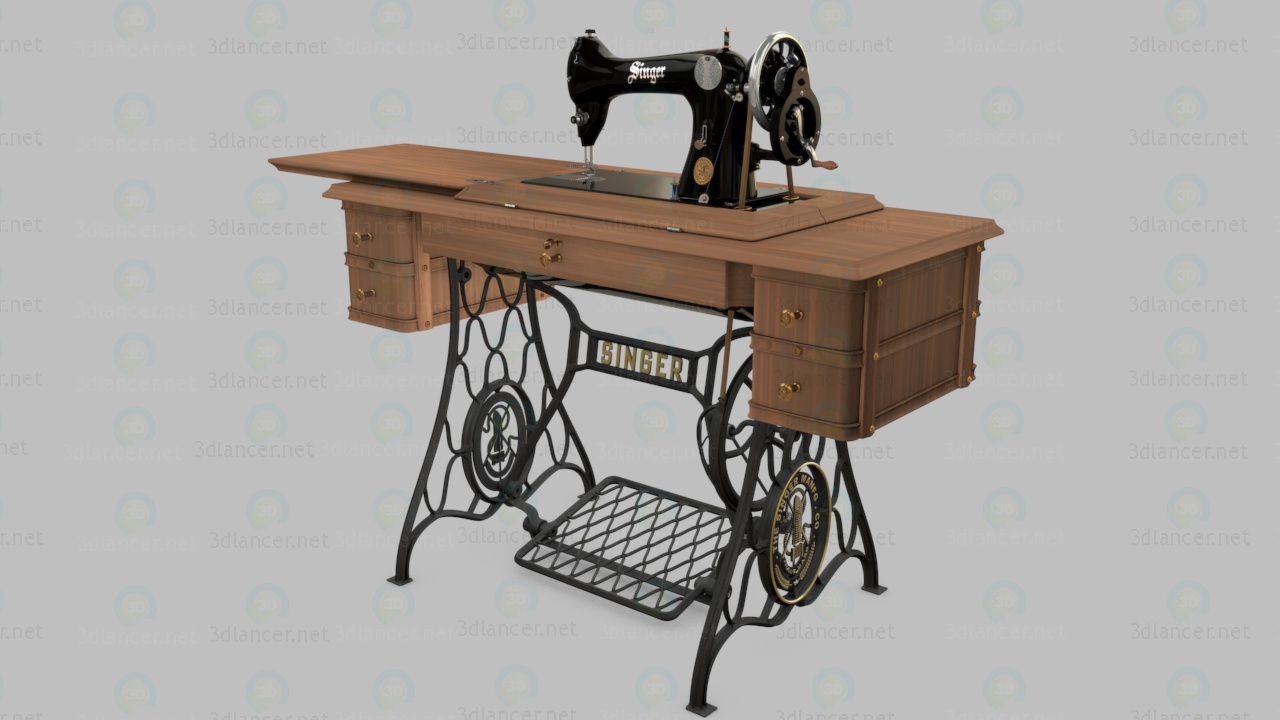 3d model Sewing Machine Singer | 13837 | 3dlancer.net