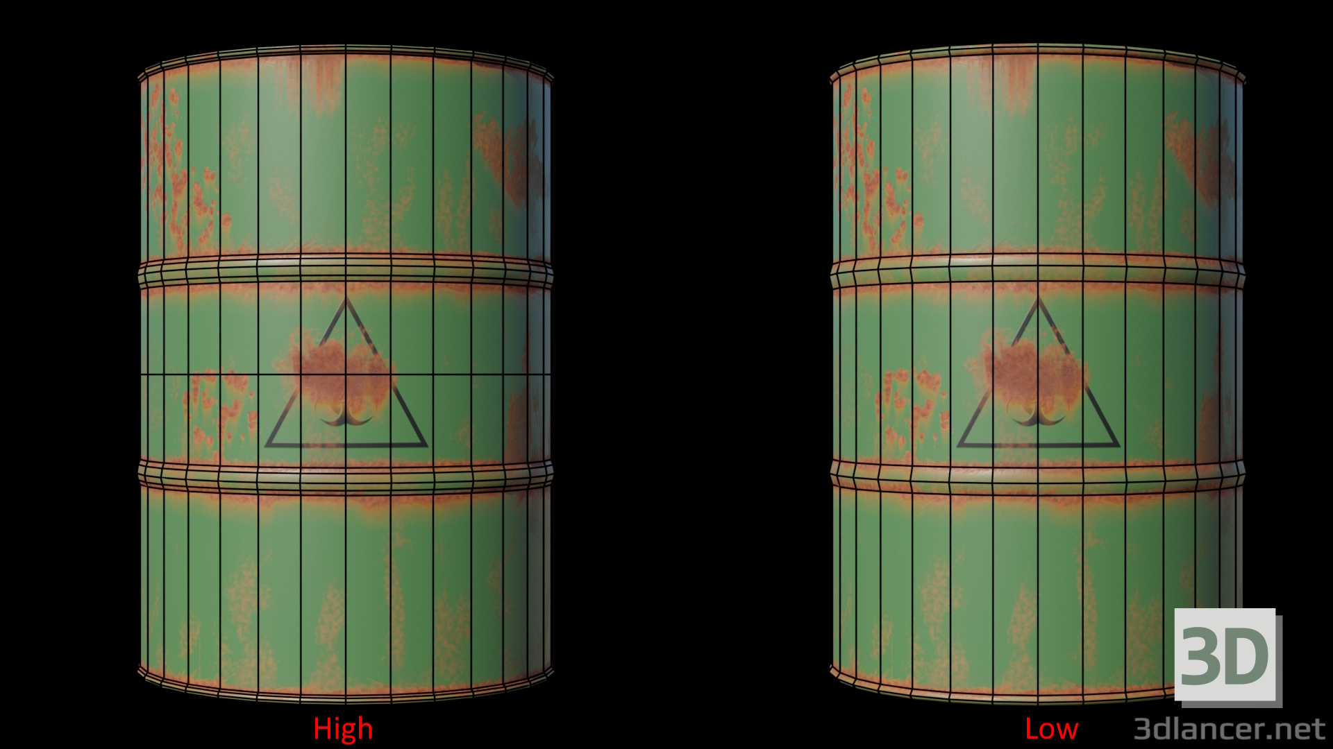 3d Model Pack Of Barrels V1 Rust Part 1 98842