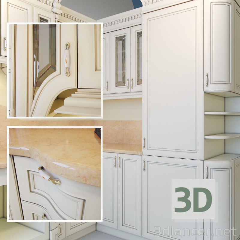 3d model kitchen design | 14844 | 3dlancer.net