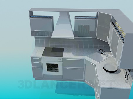 3d model A small kitchen | 7848 | 3dlancer.net
