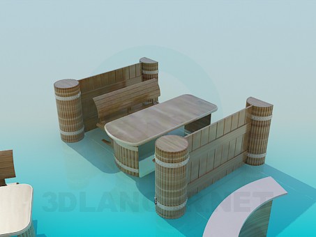 3d model Bar and restaurant tables | 4852 | 3dlancer.net