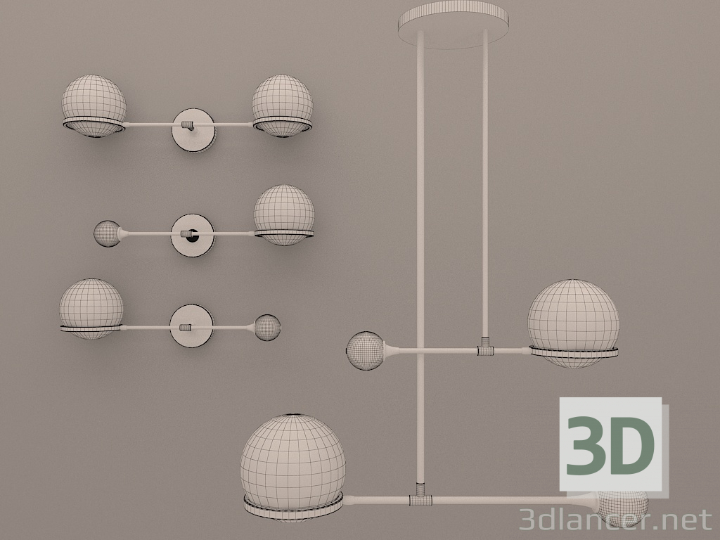 3d model Ceiling Light | 32858 | 3dlancer.net