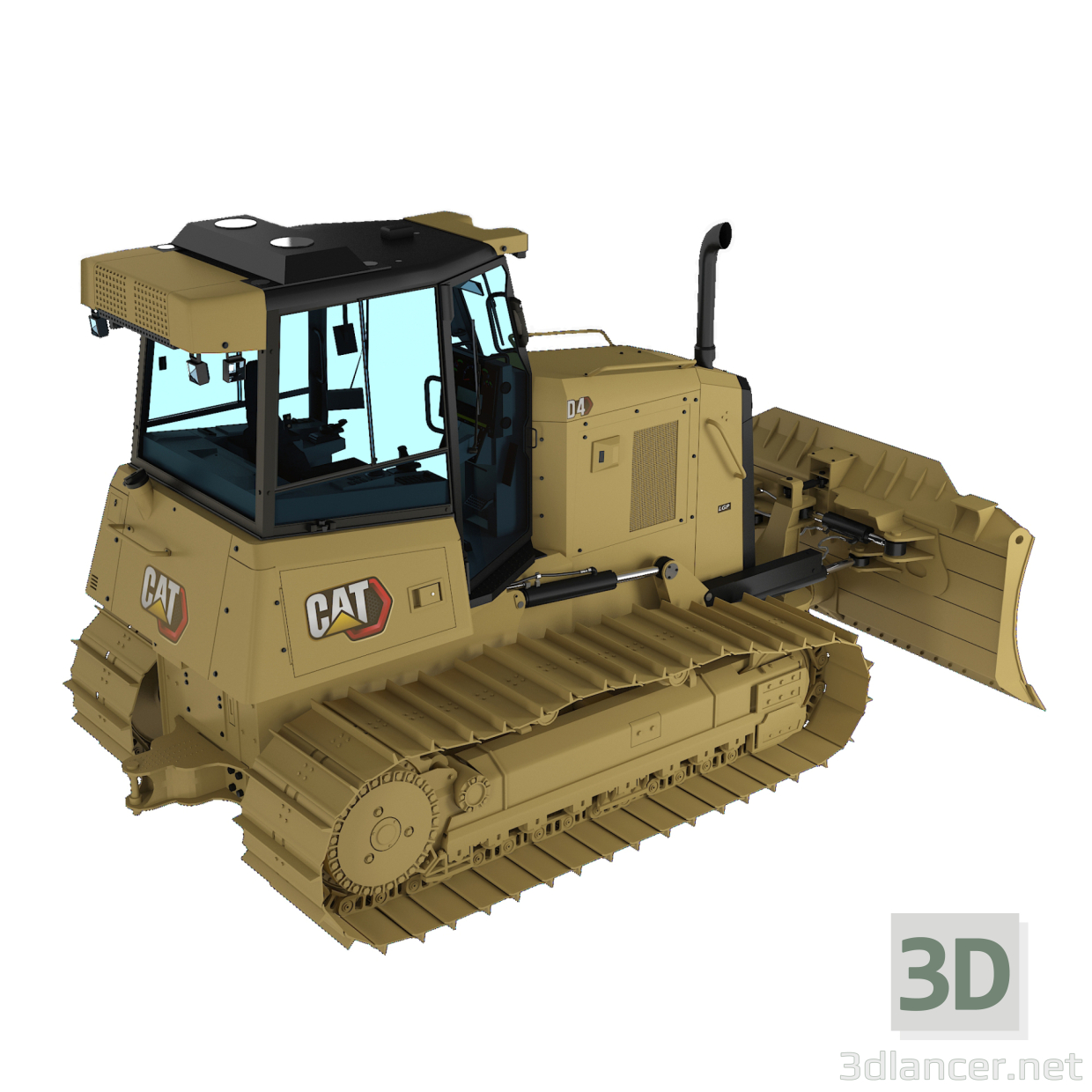 3d model Bulldozer Caterpillar LGP D4 | 82863 | 3dlancer.net