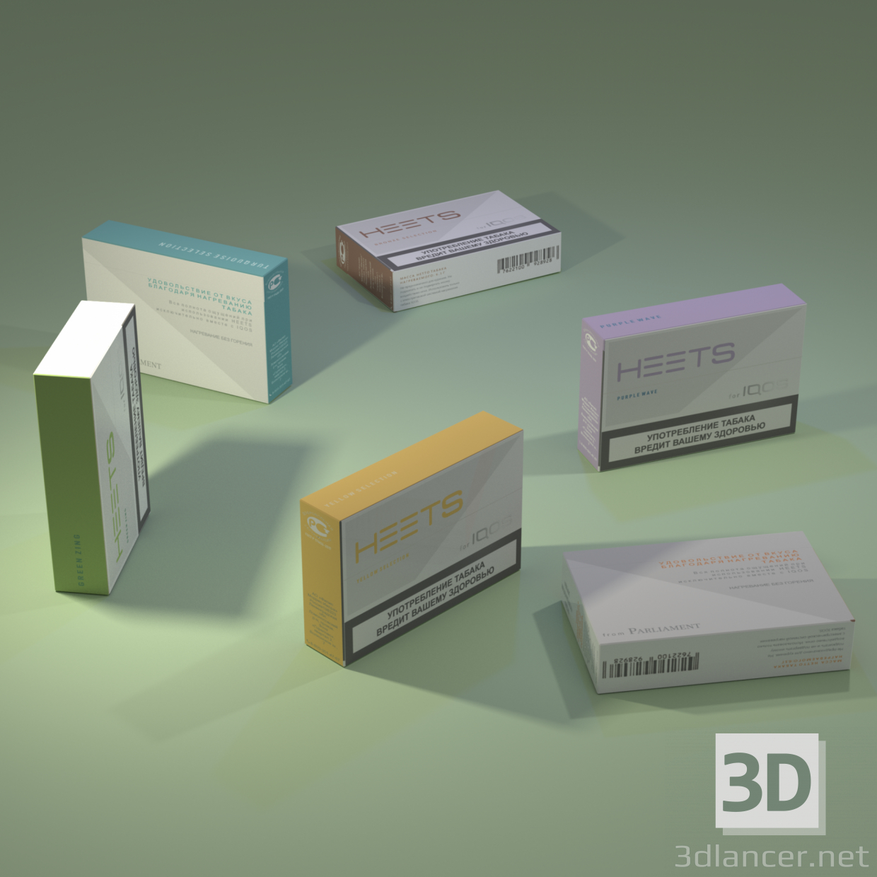 3d model Heets Stick Packs | 45877 | 3dlancer.net