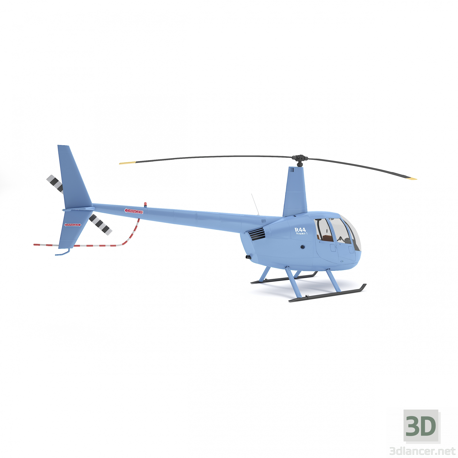 3d model Helicopter Robinson R44 | 66888 | 3dlancer.net