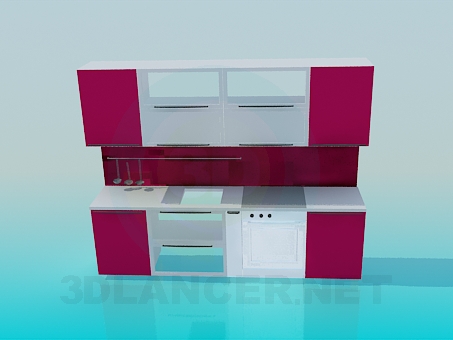 3d model Small kitchen | 6893 | 3dlancer.net