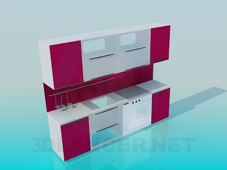 3d model Small kitchen | 6893 | 3dlancer.net