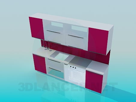3d model Small kitchen | 6893 | 3dlancer.net