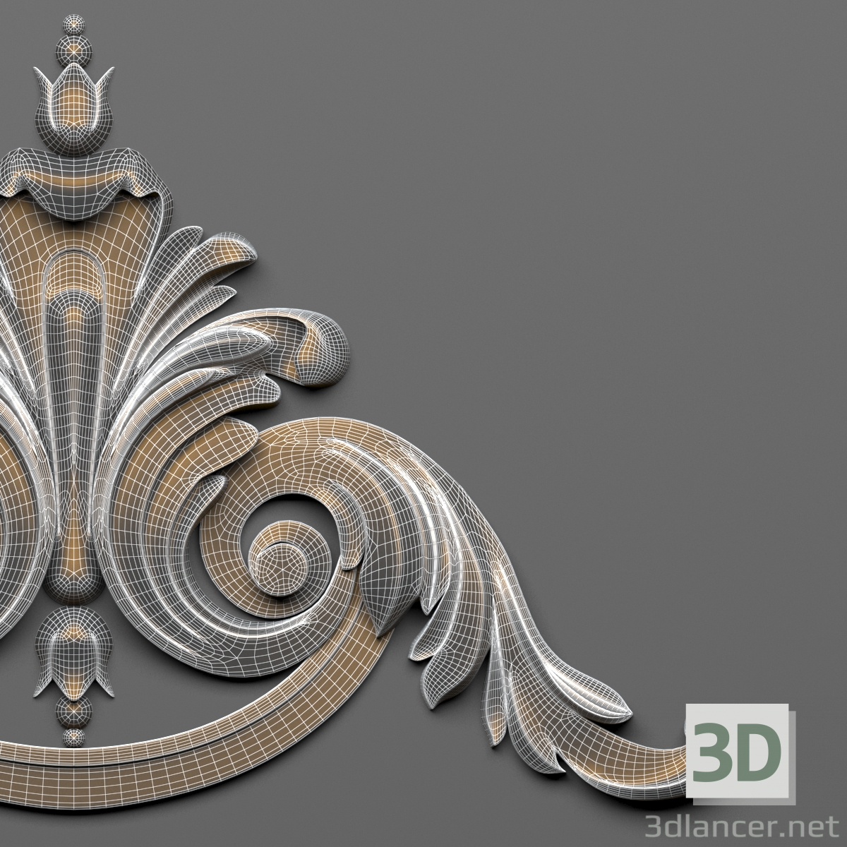 3d model Decor central / corner 35 | 46903 | 3dlancer.net