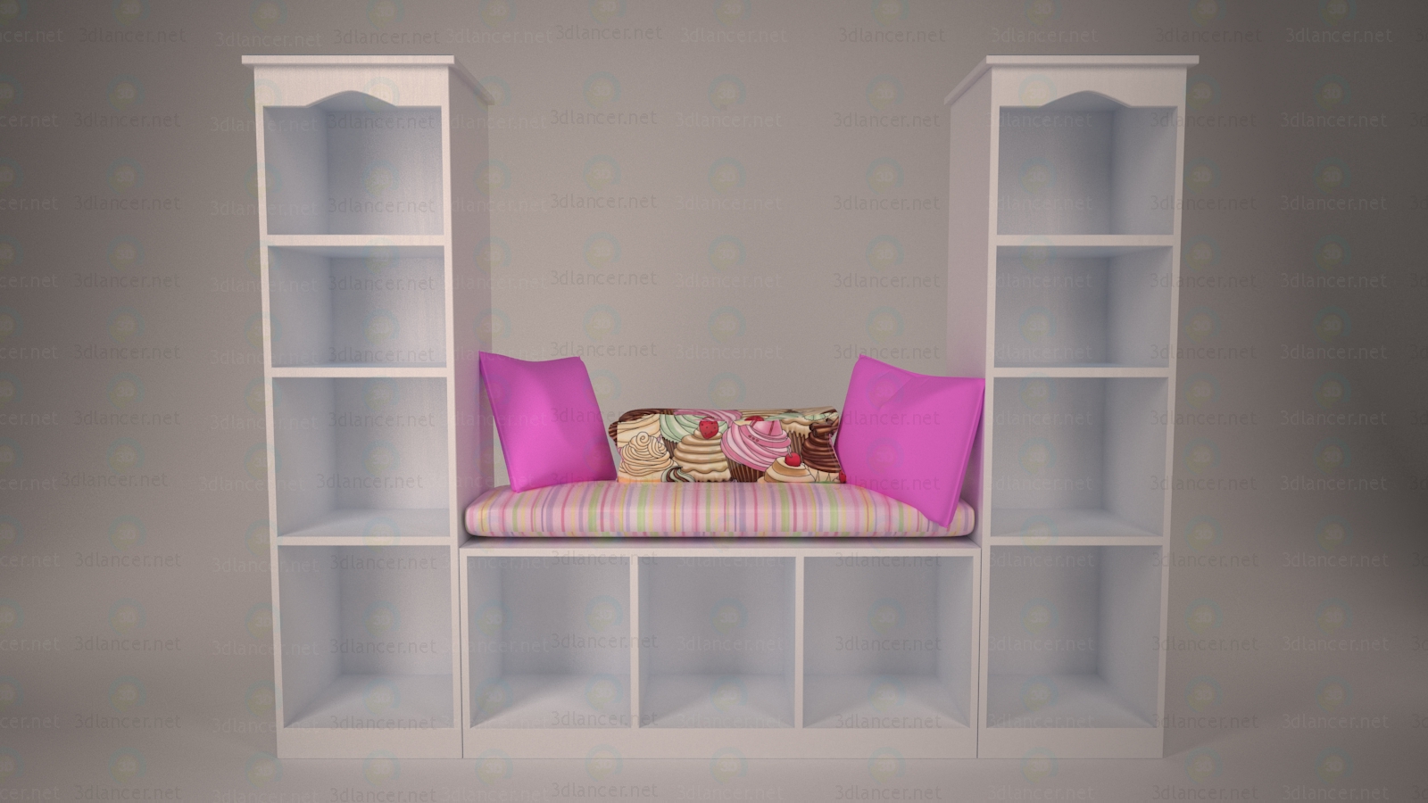 3d model Corner for girl | 11905 | 3dlancer.net