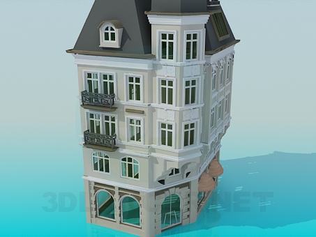 3d model Corner building | 2905 | 3dlancer.net