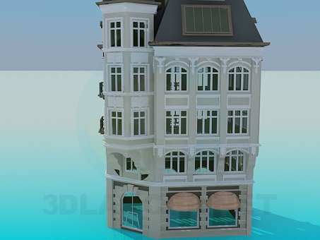 3d model Corner building | 2905 | 3dlancer.net