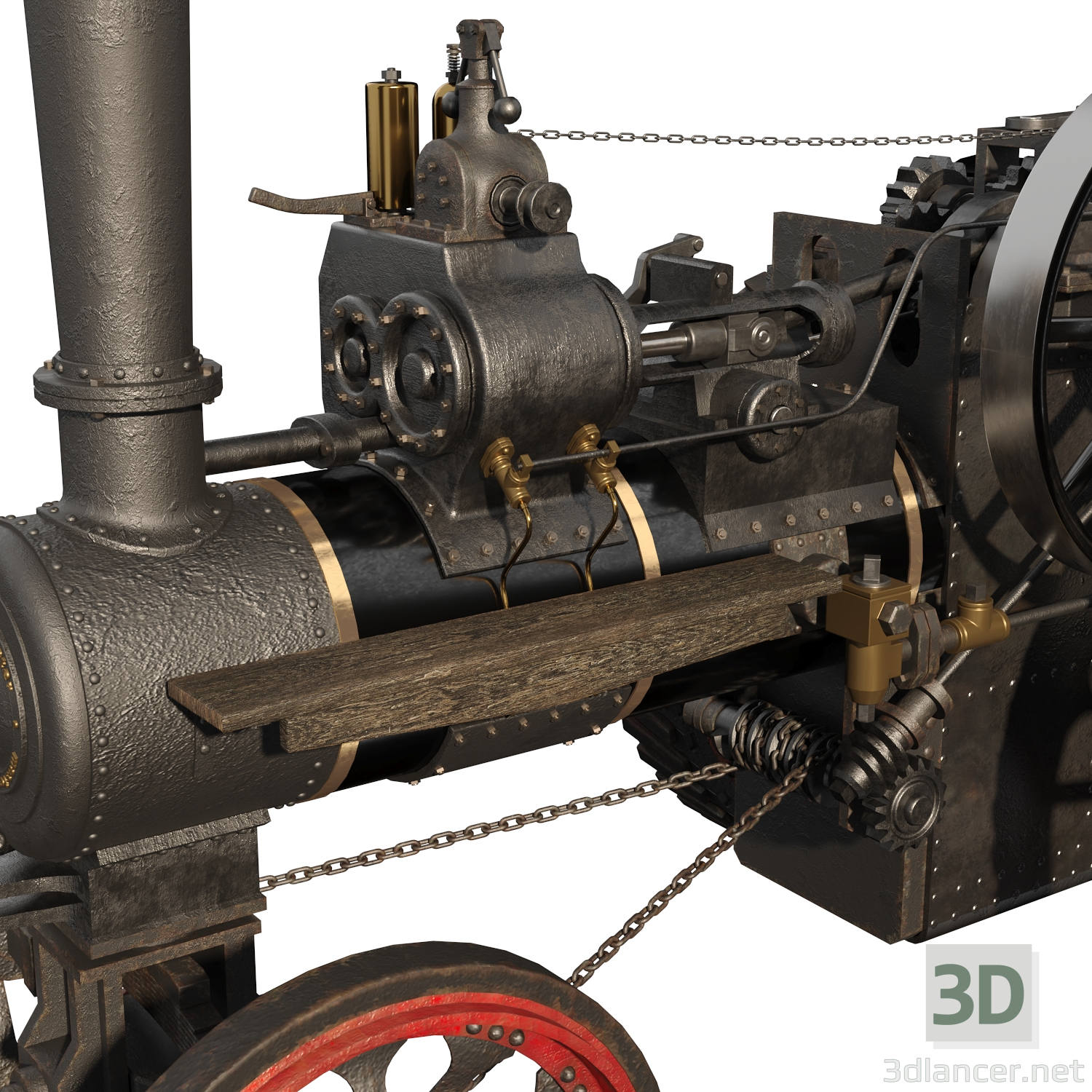 3d model Steam car | 90908 | 3dlancer.net