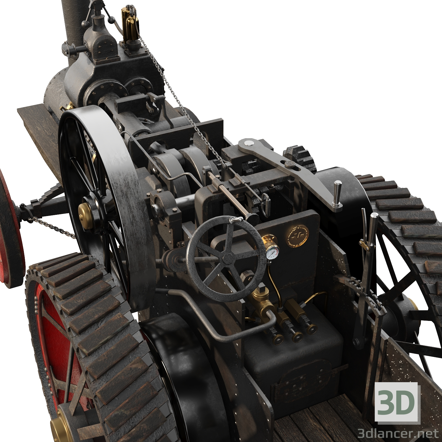 3d model Steam car | 90908 | 3dlancer.net