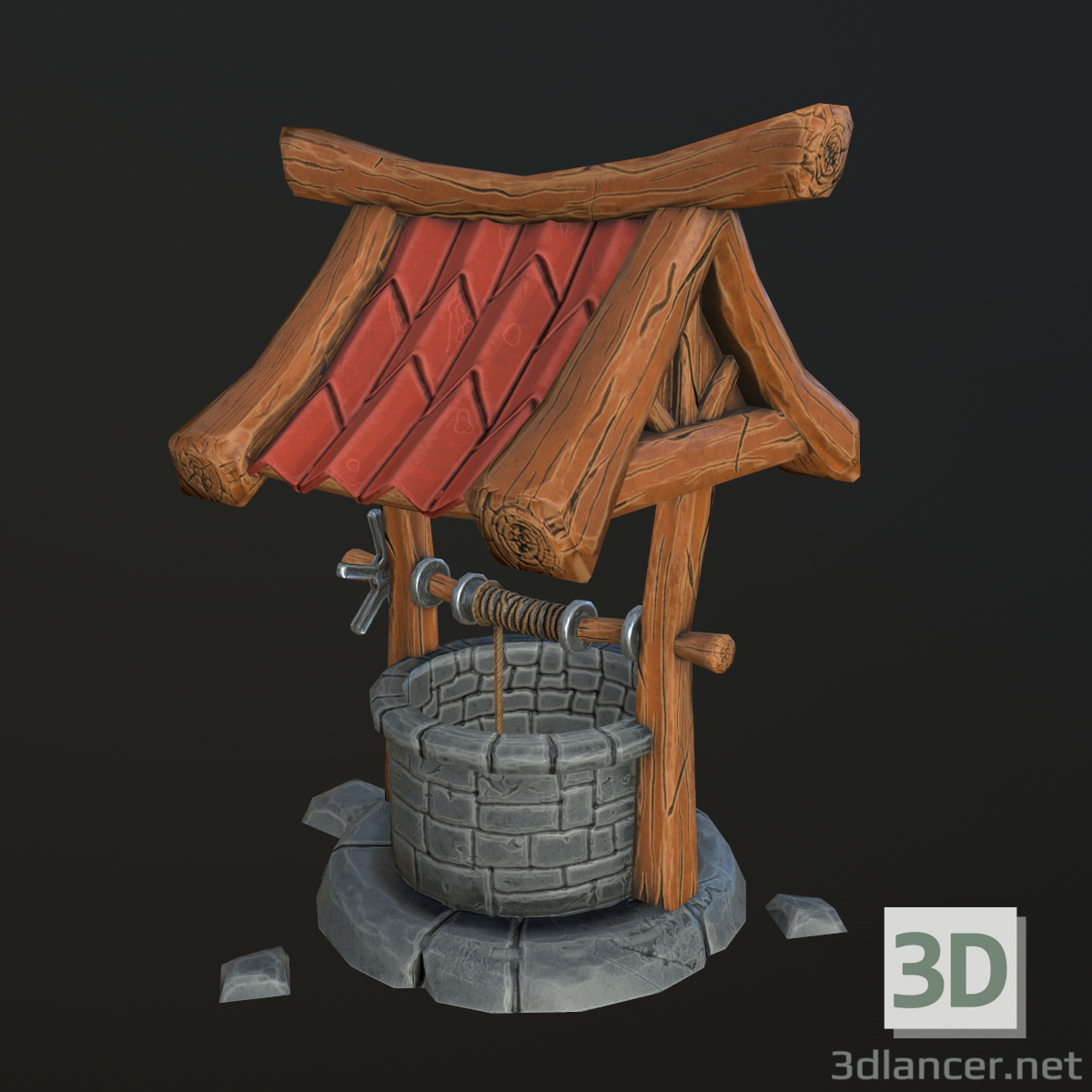 3d model Stylized well | 39092 | 3dlancer.net