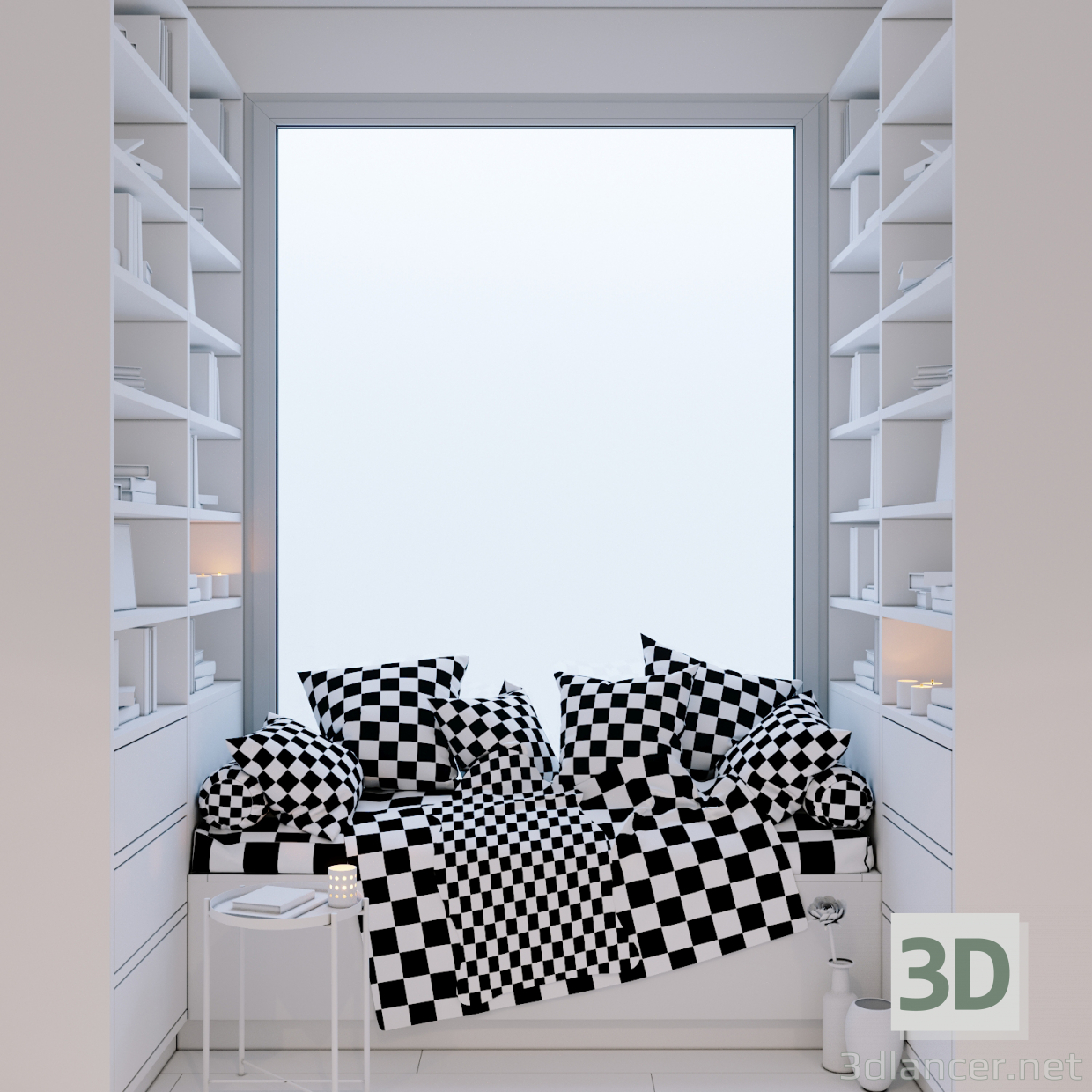3d model Cozy corner set 01 | 33920 | 3dlancer.net