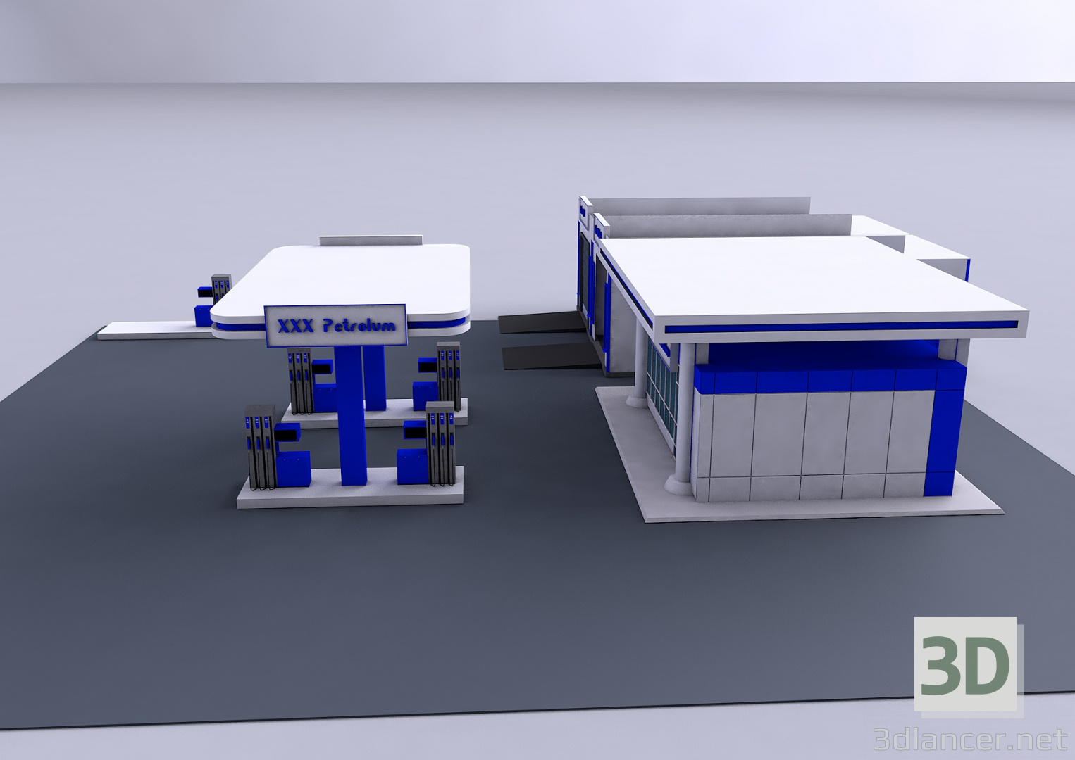3d model Gas station | 19932 | 3dlancer.net
