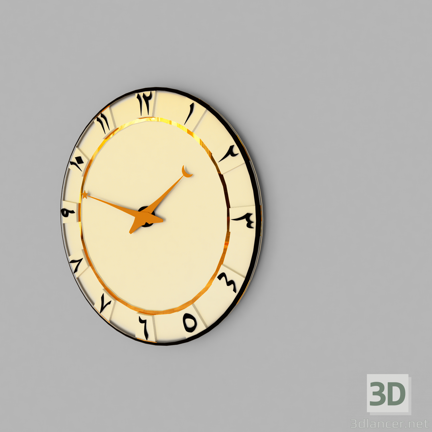 3d model Arab clock | 65932 | 3dlancer.net