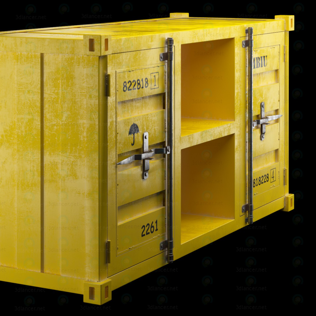 3d model TV tables LOFT TV CONTAINER (4 COLORS) | 11937 | 3dlancer.net