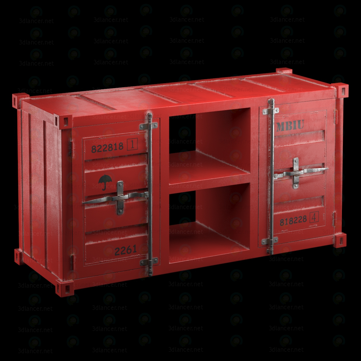 3d model TV tables LOFT TV CONTAINER (4 COLORS) | 11937 | 3dlancer.net