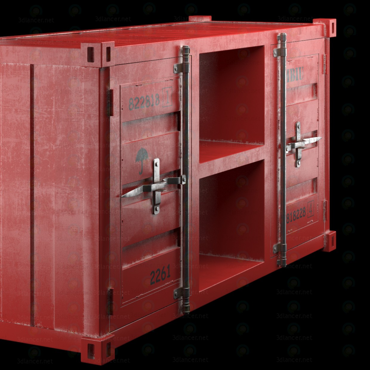 3d model TV tables LOFT TV CONTAINER (4 COLORS) | 11937 | 3dlancer.net