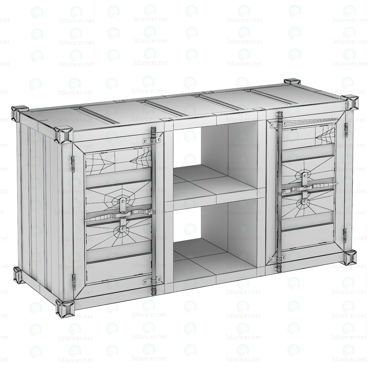 3d model TV tables LOFT TV CONTAINER (4 COLORS) | 11937 | 3dlancer.net