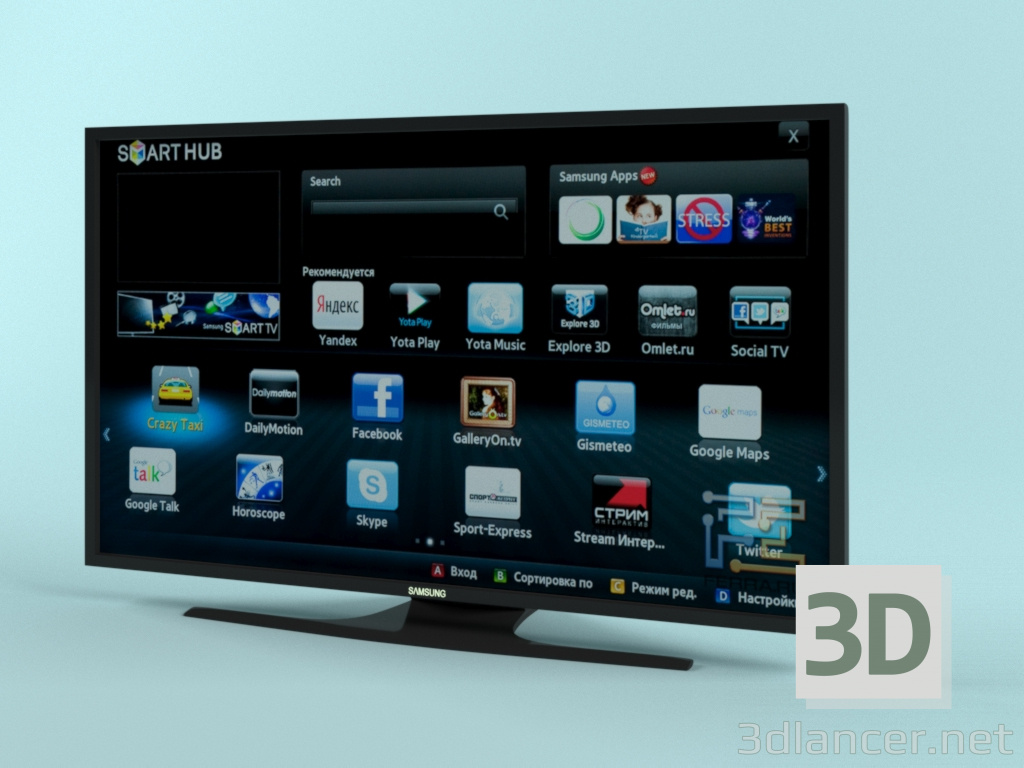 Modelo 3d Samsung TV | 18950 | 3dlancer.net