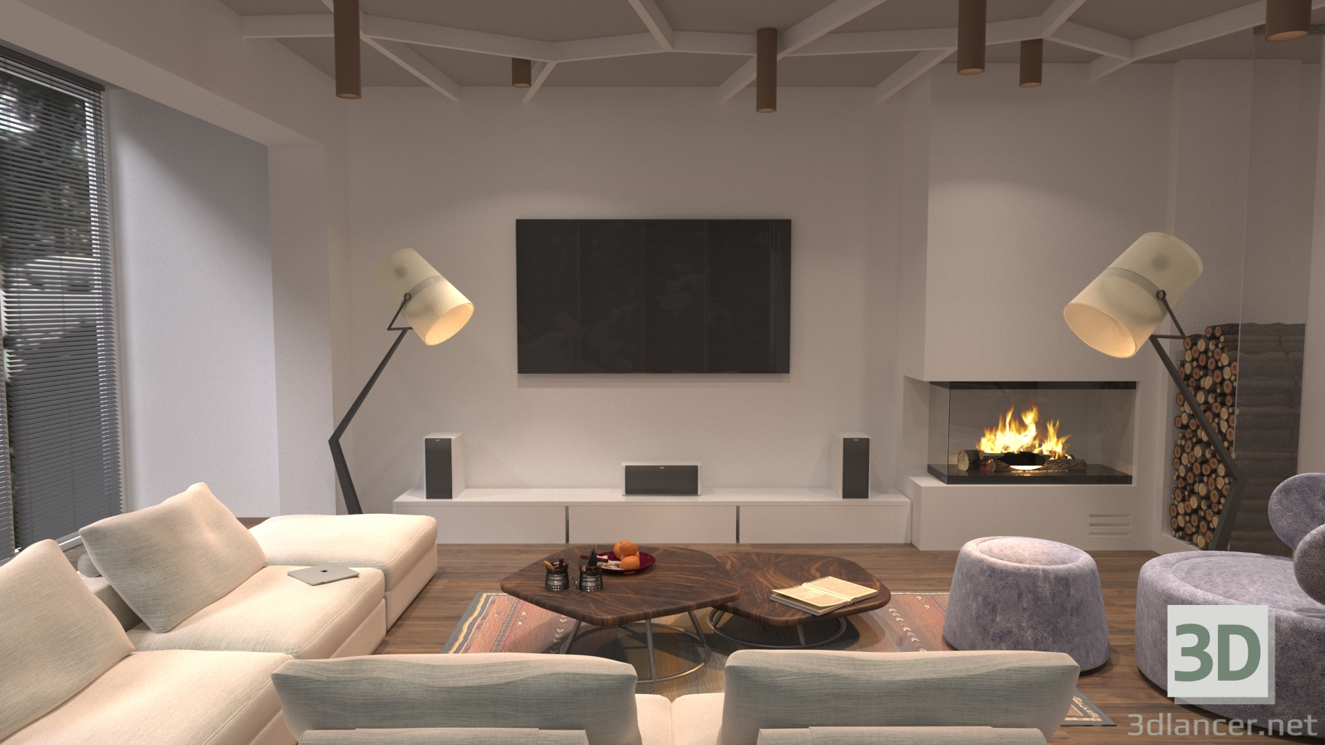 3d model modern interior | 38958 | 3dlancer.net