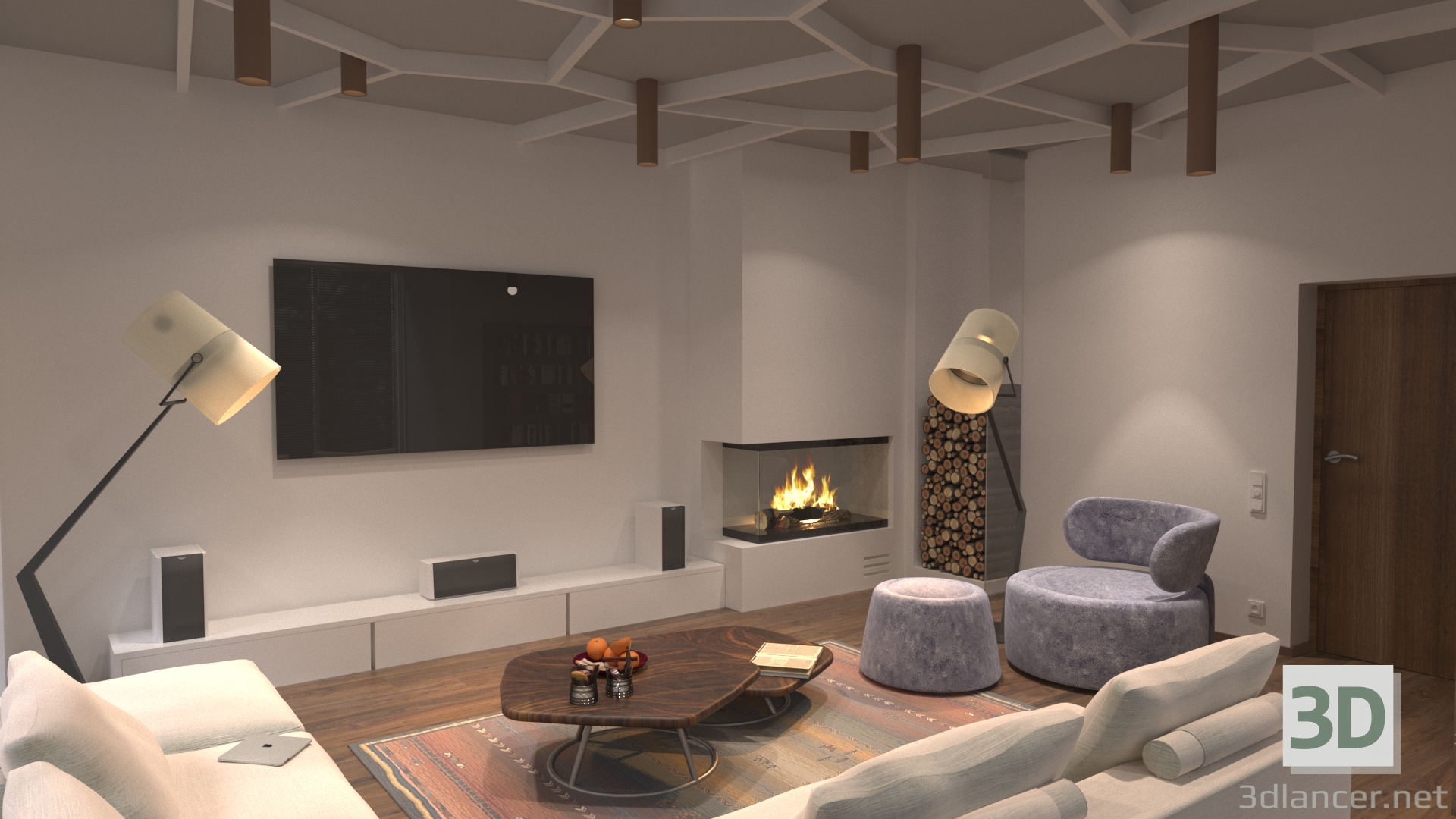 3d model modern interior | 38958 | 3dlancer.net