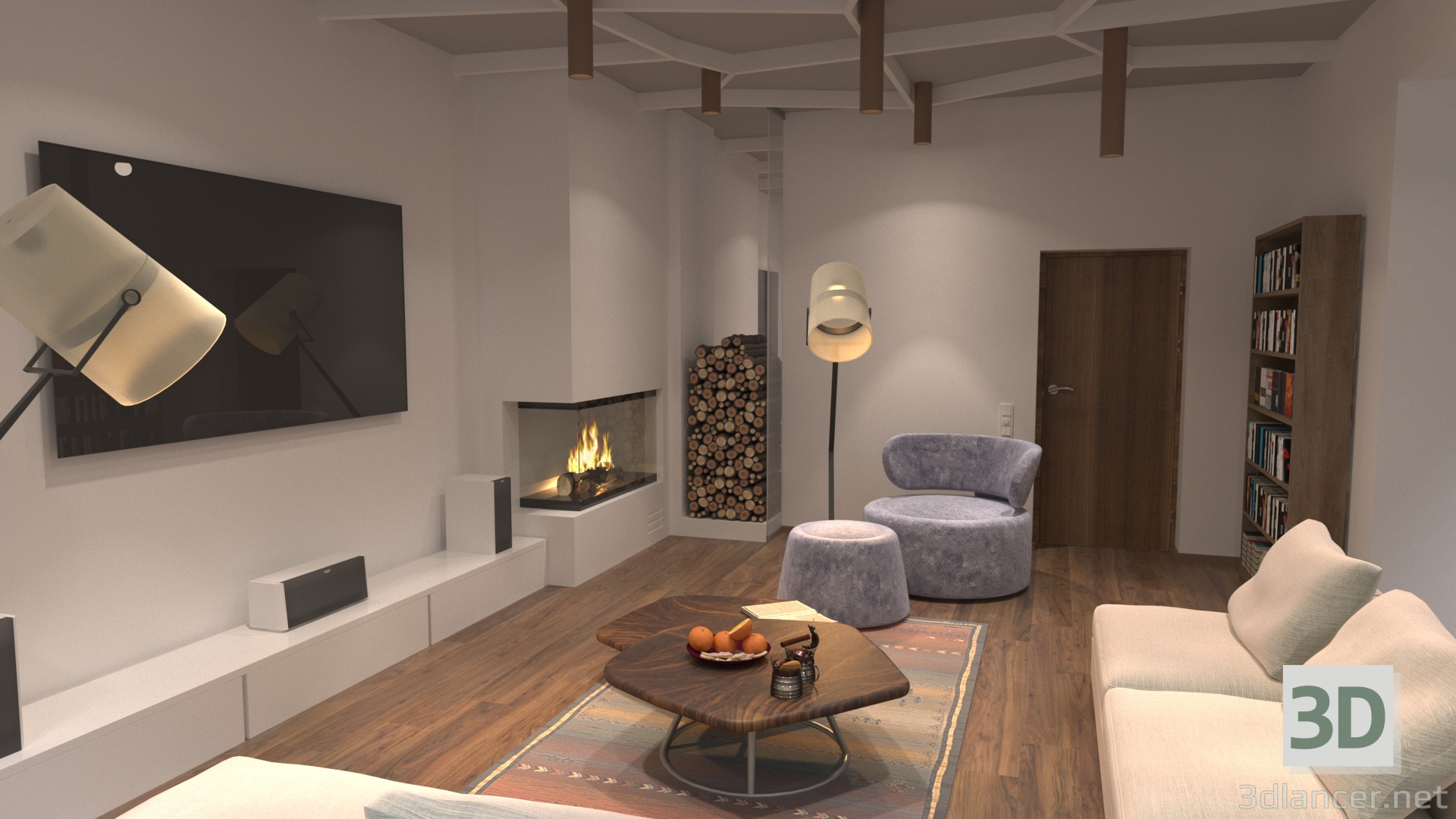 3d model modern interior | 38958 | 3dlancer.net
