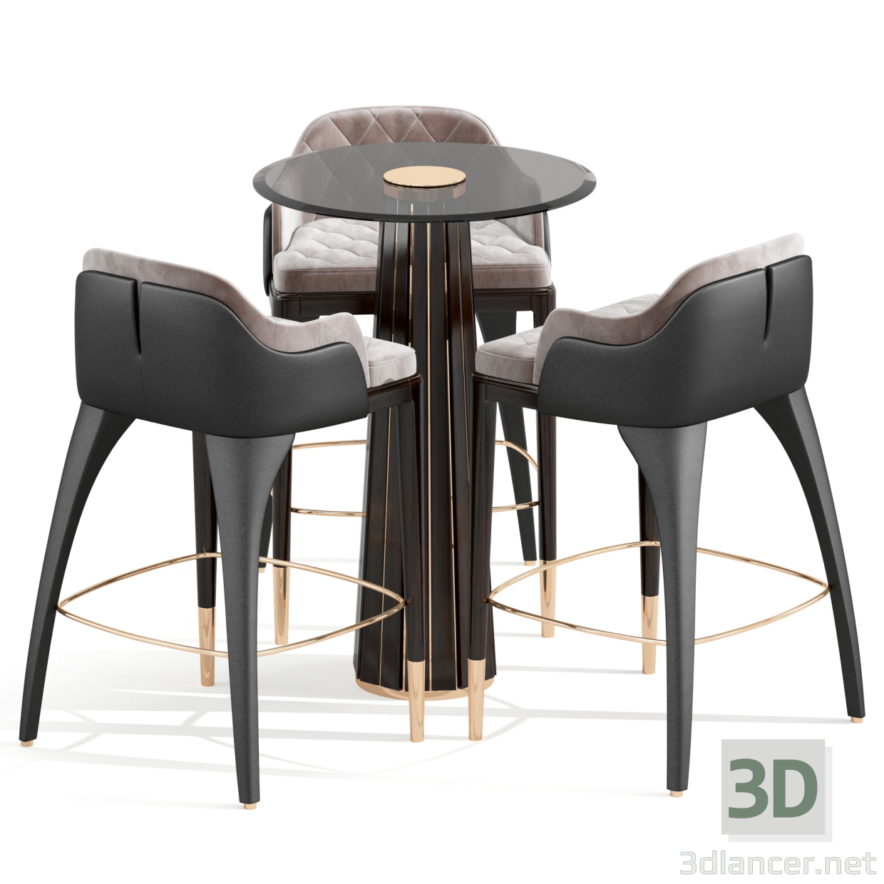 3d model DARIAN BAR TABLE | 82961 | 3dlancer.net