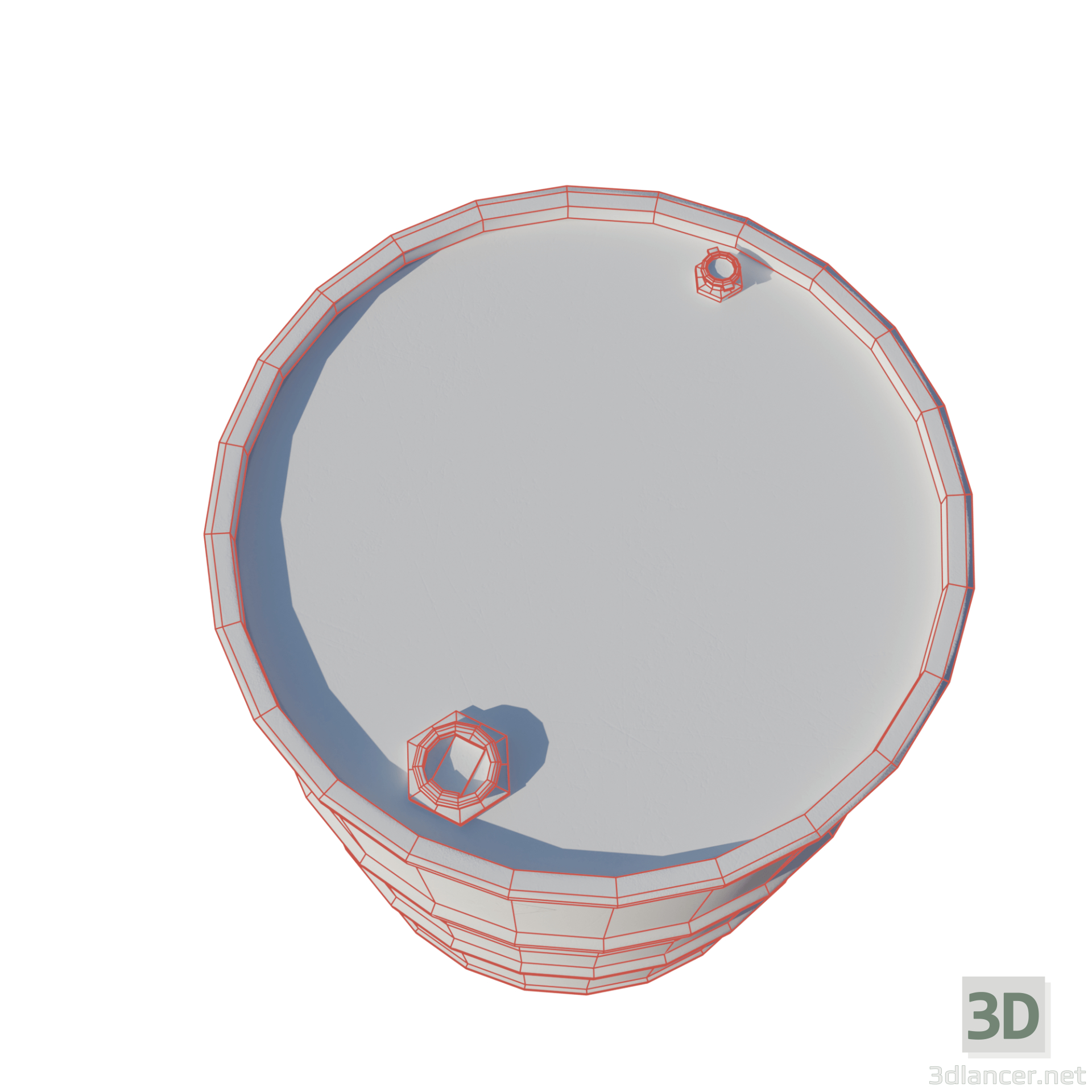 3d model Barrel 200 liters Blue rust | 84098 | 3dlancer.net