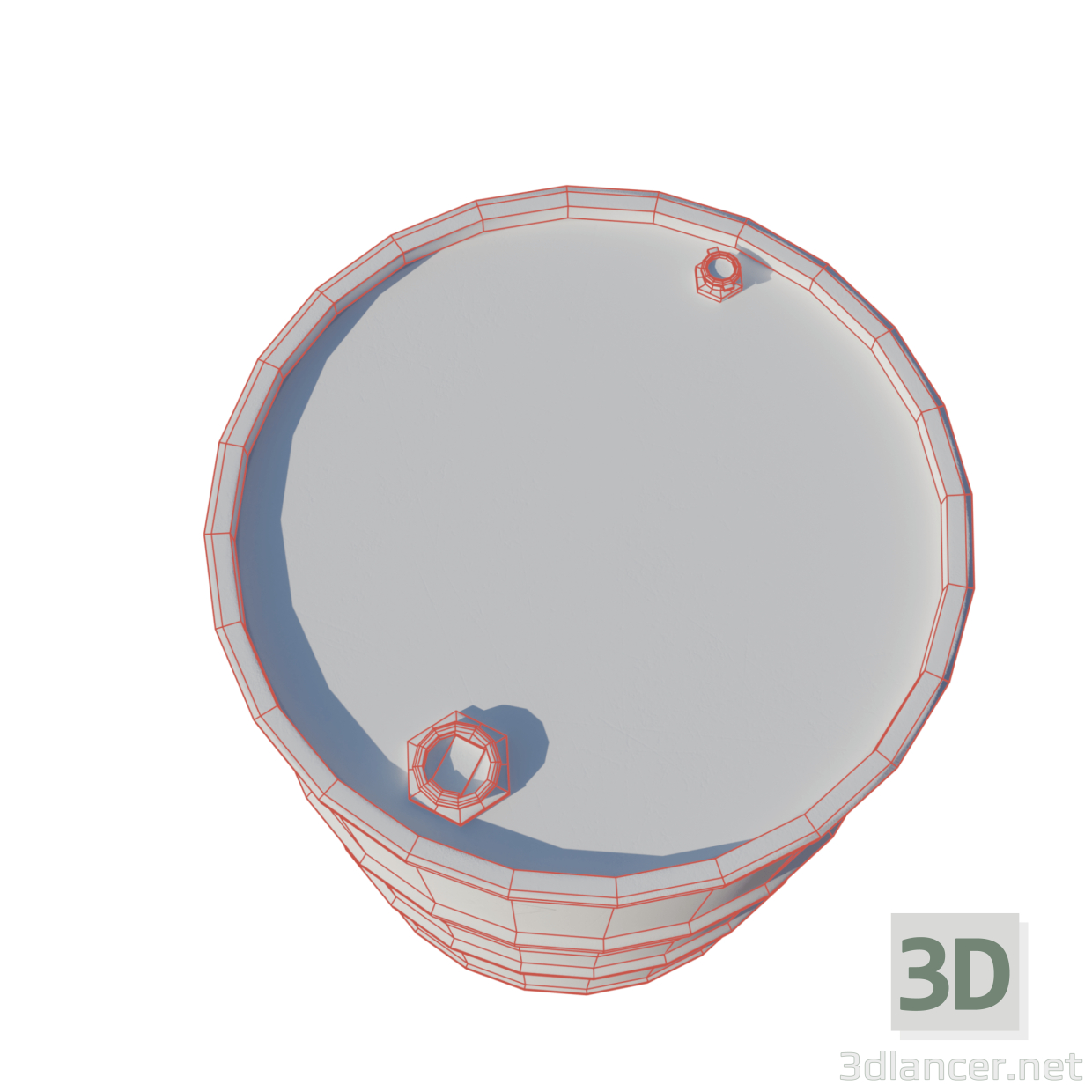 3d model Barrel 200 liters Blue rust | 84098 | 3dlancer.net