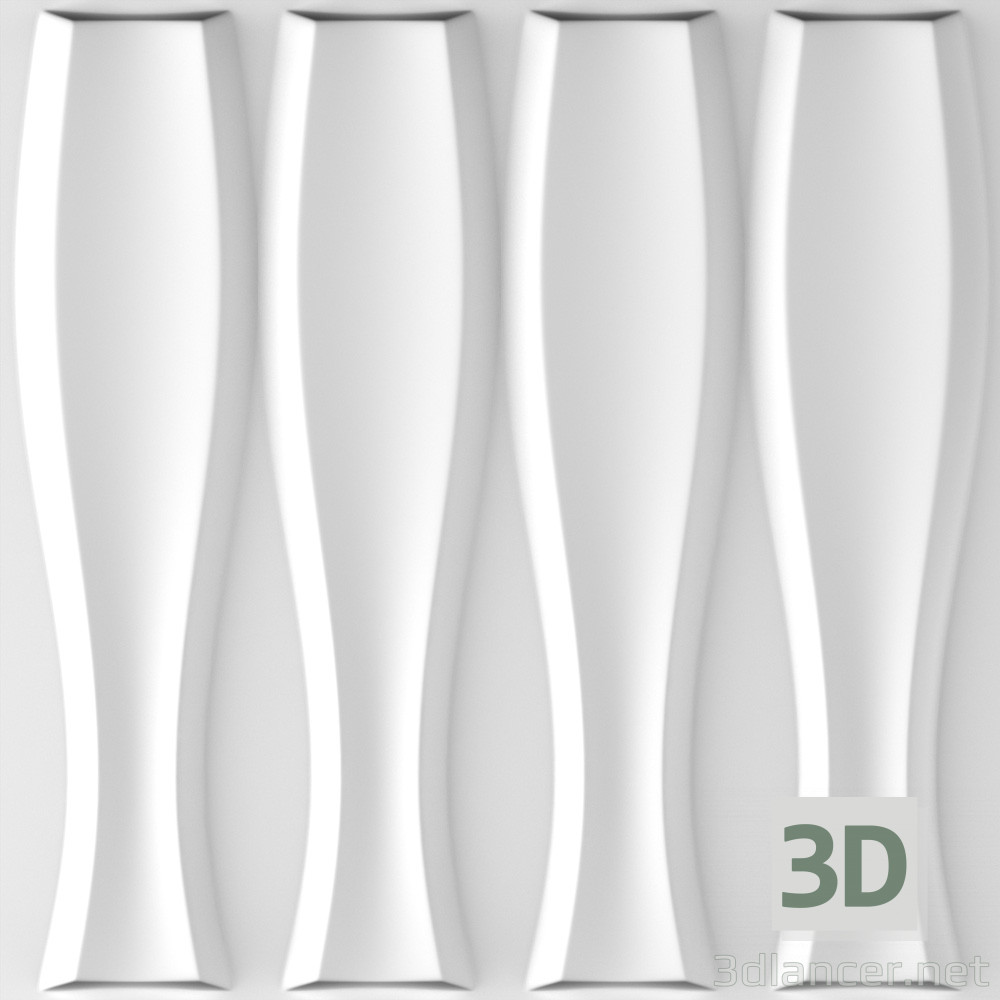 3d model Gypsum 3D panels for walls. | 17989 | 3dlancer.net