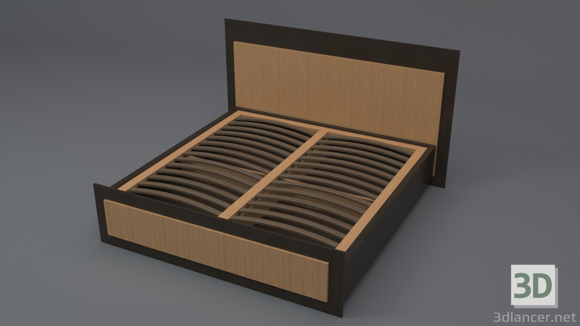 3d model Double bed | 32990 | 3dlancer.net